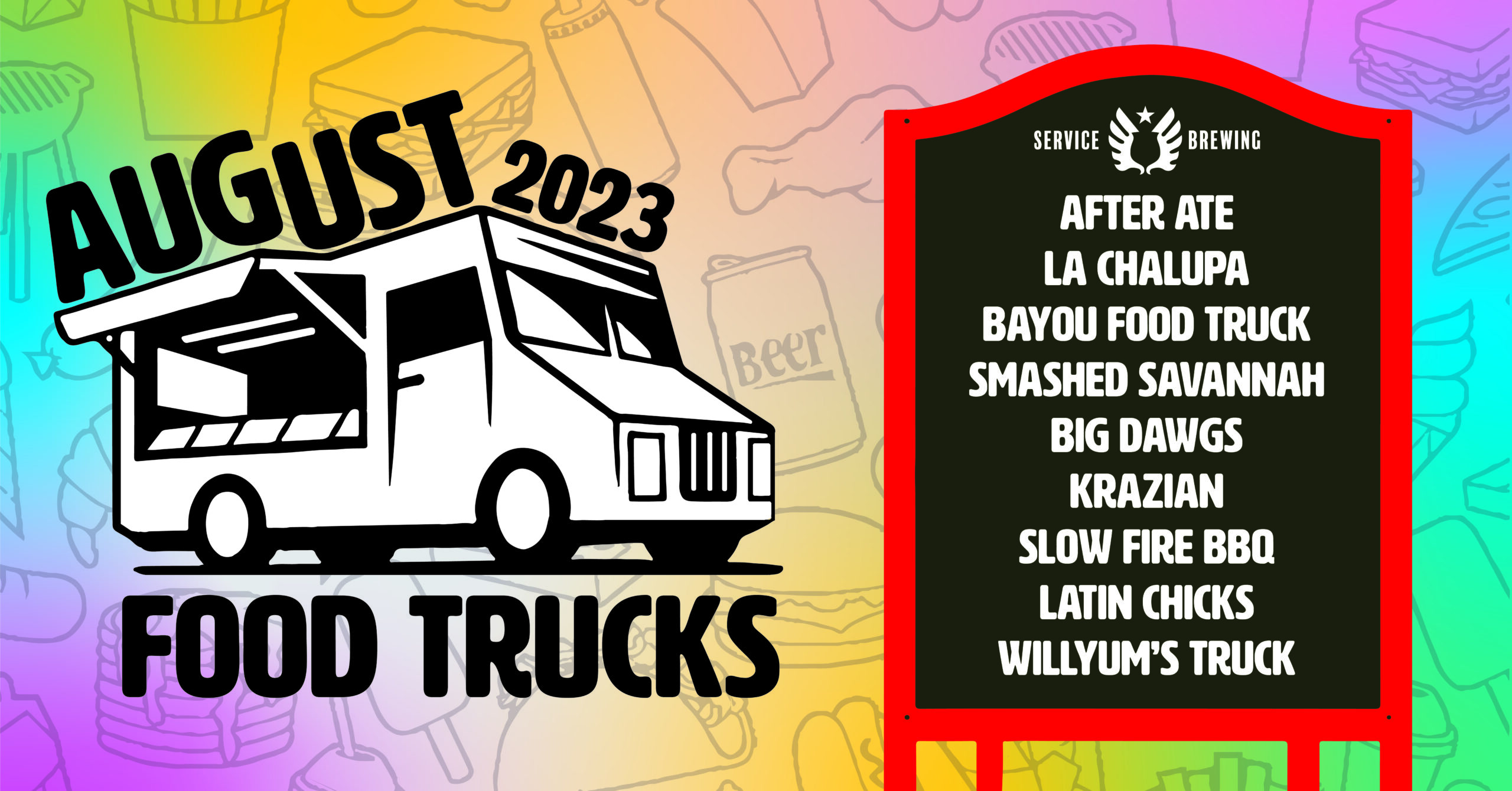 August Food Trucks - Service Brewing Co.