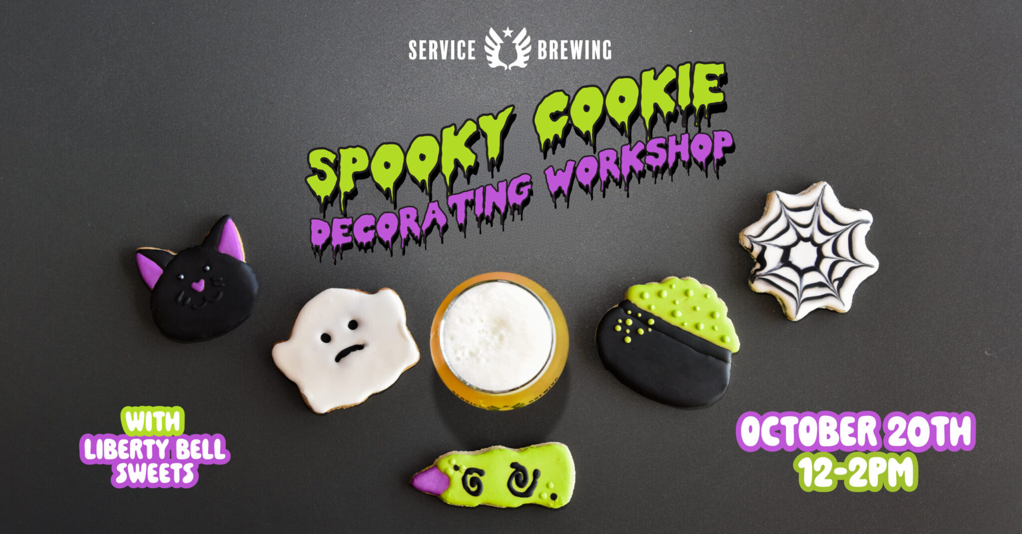 Spooky Cookie Decorating Workshop - Service Brewing